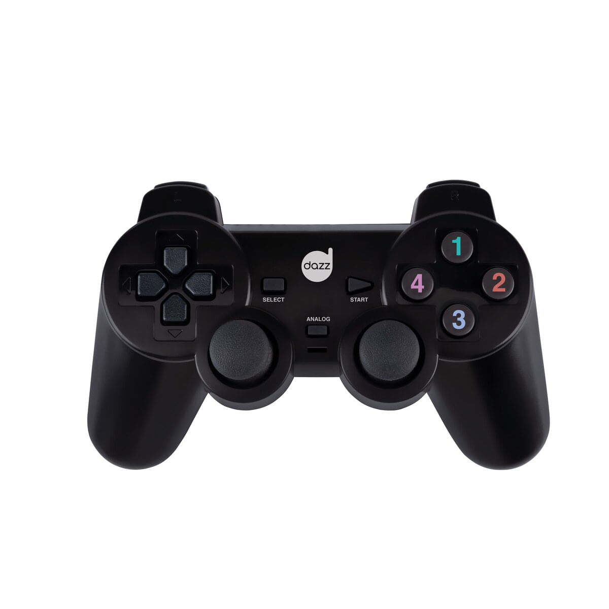 Controle Dual Shock Para Pc Dazz Preto