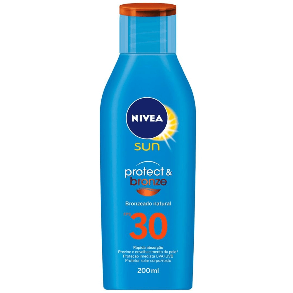 Protetor Solar Nivea Sun Protect e Bronze FPS30 200ml
