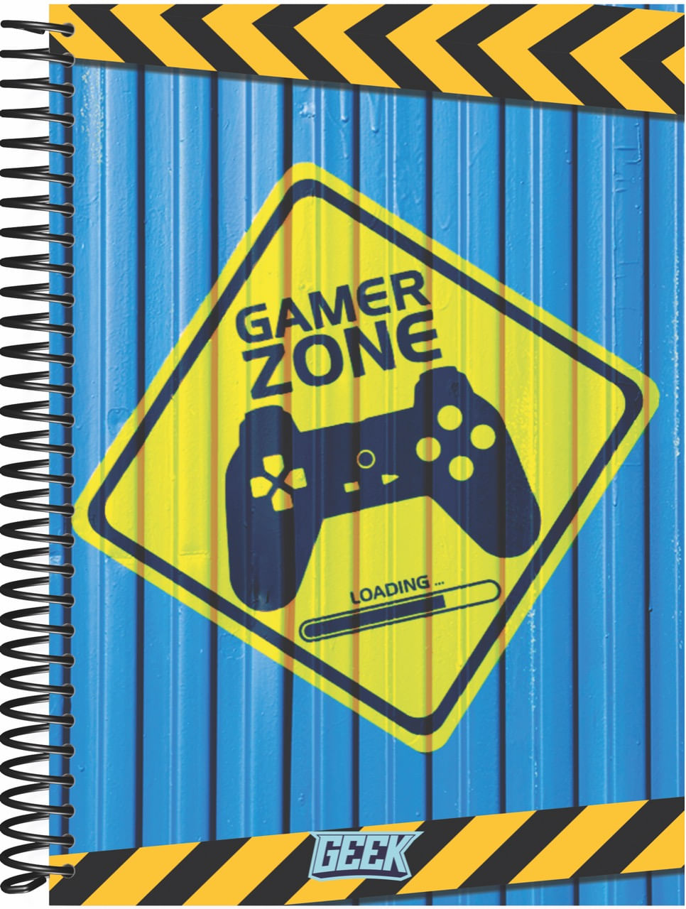 Caderno Baag Espiral Universitário Capa Dura Geek 10 Matérias 160 ...