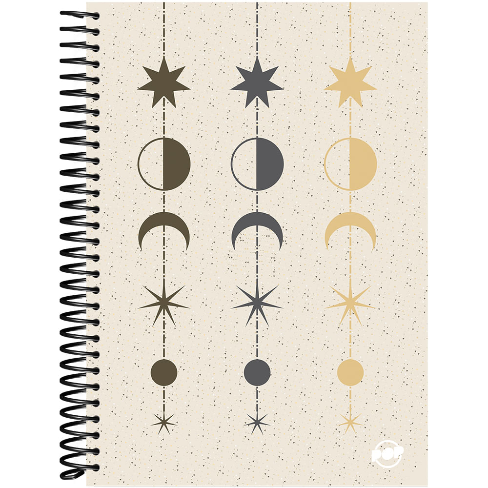 Caderno Baag Espiral Universitário Capa Dura Pop 15 Matérias 240 Folhas ...