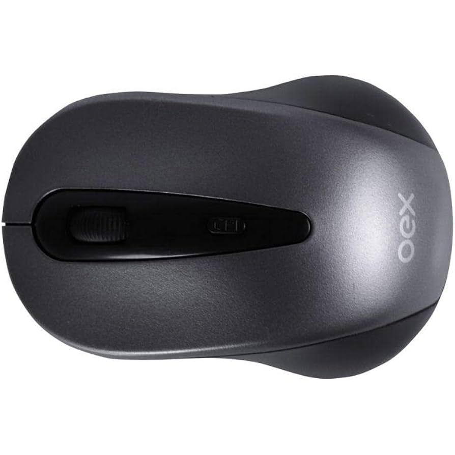 Mouse Oex Stock MS408 Preto e Cinza